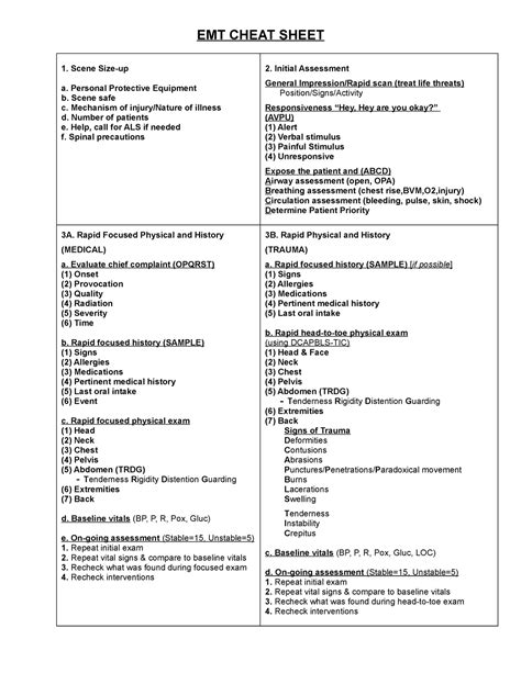 Nremt Trauma Assessment Fill Out Sign Online Dochub Off