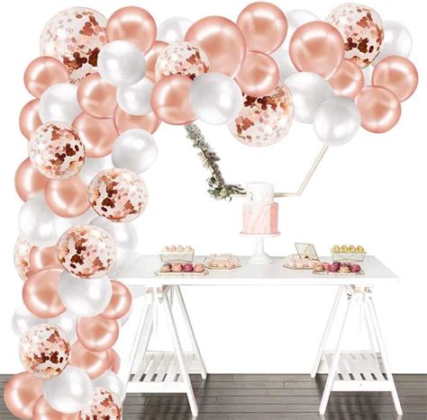 Amazon Larchio Rose Gold Balloon Arch Kit Balloon Garland Rose