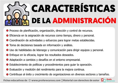 Caracter Sticas De La Administraci N