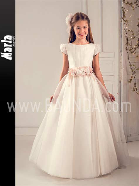 Vestido comunión Marla 2019 modelo J102 en Baunda Madrid y online