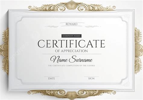 Procuration De Certificat De Bordure Simple En Dentelle Motif Dor