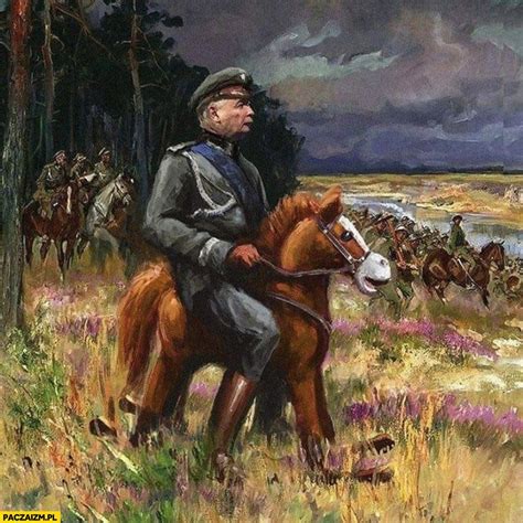 Józef Piłsudski na swoim koniu Kaszance MagicznyKarolek Wykop pl