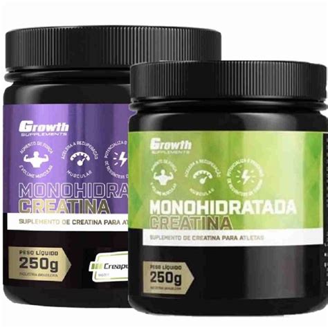 Creatina 250g Monohidratada Creatina 100g Creapure Growth Escorrega