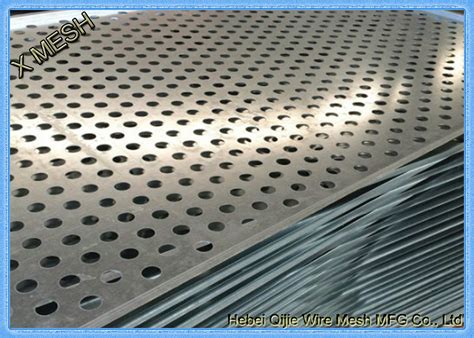 Thick Square Hole Perforated Sheet Metal Hot Dipped Galvanized 1 5mm