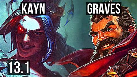 KAYN Vs GRAVES JNG 11 1 3 1 8M Mastery 1100 Games Legendary