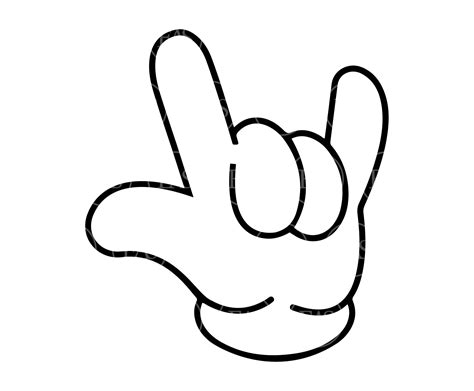 I Love You Hand Sign Svg Asl Sign Language Vector Cut