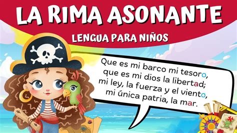 Qué es una rima asonante con ejemplos para niños