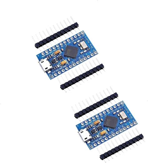 SPCOW 2PCS Pro Micro Atmega32U4 5V 16MHz Bootloader IDE Micro USB Pro
