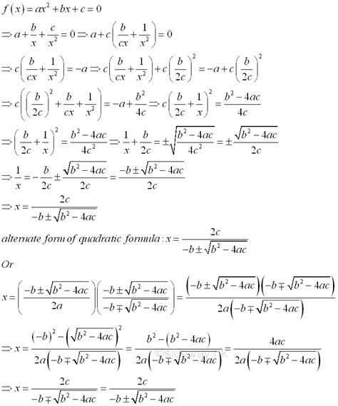quadratic equations 4 2 sideway output to