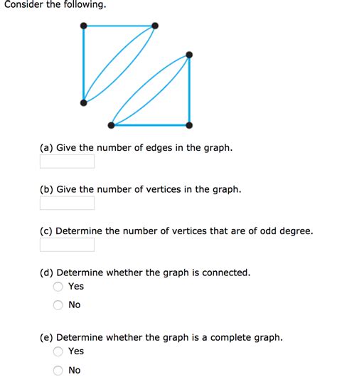 solved consider the following a give the number of edges