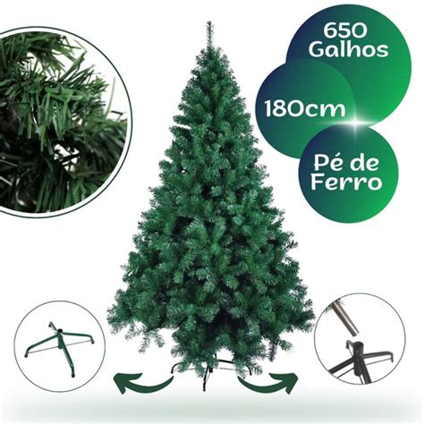 Arvore De Natal Pinheiro Verde Grande M Galhos Mercadolivre