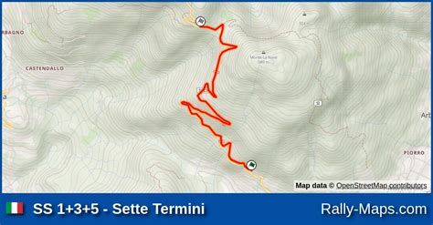 SS 1 3 5 Sette Termini Stage Map Rally Sprint Valli Varesine 2005