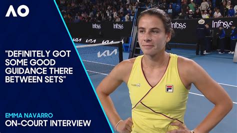Emma Navarro On Court Interview Australian Open 2024 Second Round
