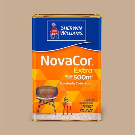 NOVACOR ACRÍLICO EXTRA MAIS RENDIMENTO FOSCO CAMURÇA 18L TINTAS PALMARES