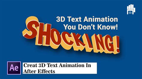 D Text Animation You Must Know Text Animation After Effects