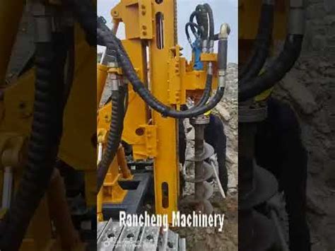 Rcf D Hydraulic Solar Pile Driver Youtube