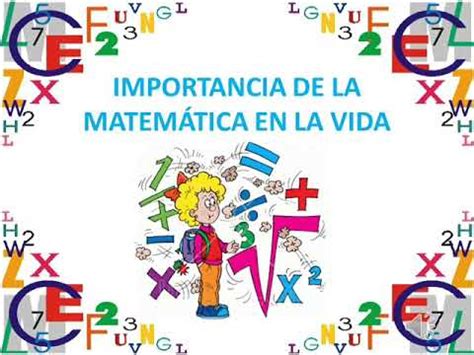 IMPORTANCIA DE LAS MATEMATICAS YouTube