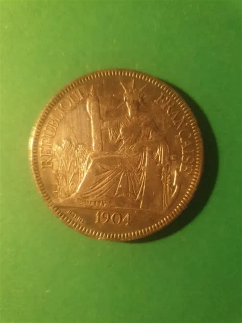 PIECE ARGENT INDOCHINE Française Piastre de Commerce 1904 EUR 20 00