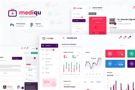 Mediqu Hospital Admin Dashboard Ui Peterdraw Studio