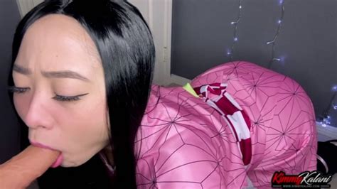 Kimmy Kalani Nezuko Bj Demon Slayer ASMR Handpicked Jerk Off