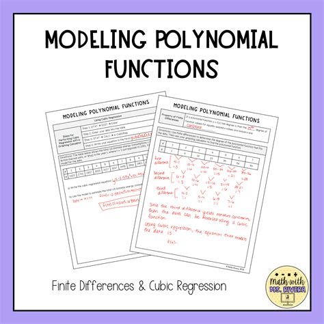 modeling polynomial functions guided notes for algebra 2 made by teachers