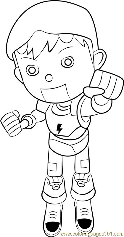 Boboiboy Galaxy Colouring Page