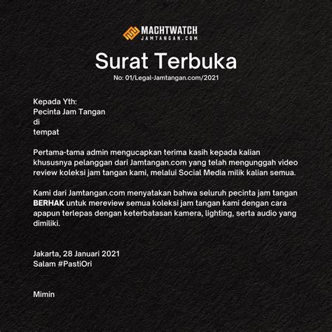 Detail Contoh Surat Terbuka Koleksi Nomer 31