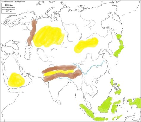 Asia Physical Map Diagram Quizlet