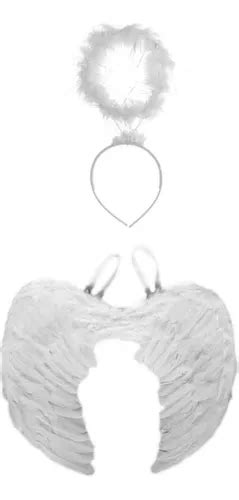 Kit Fantasia Asa De Anjo E Auréola Tiara De Anjo Frete grátis