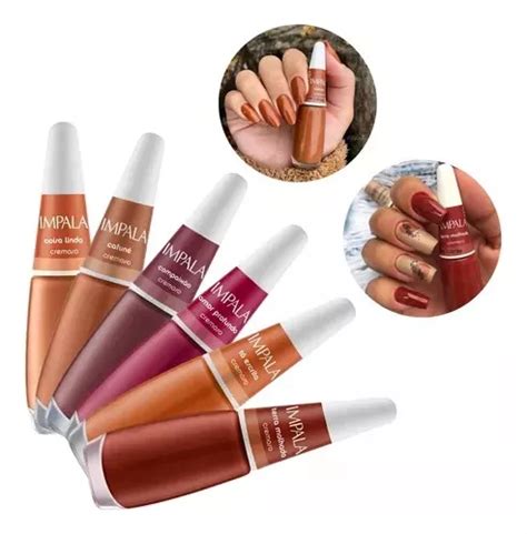 Kit Esmaltes Impala Novas Cores Terracota Barato Atacado Mercadolivre