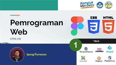 1 pemrograman web html css youtube