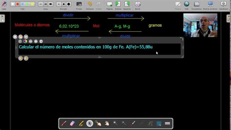 Cálculo del número de moles a partir del número de gramos YouTube