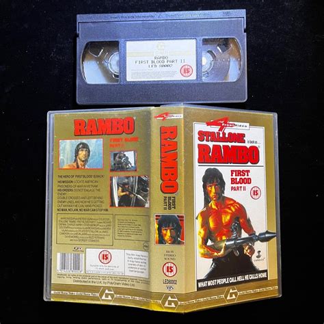 Rambo First Blood Part II Alt 1985 UK VHS Videotape Imported