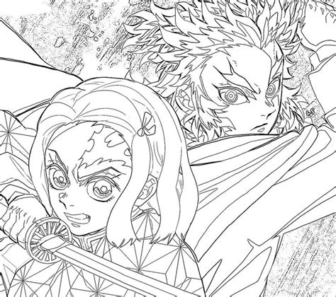 Desenhos De Kimetsu No Yaiba Demon Slayer Para Colorir Baixar E