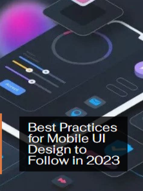 Mobile Ui Design Best Practices