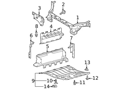 Genuine OEM Ford Part Radiator Support Splash Shield LJ9Z 6775 B