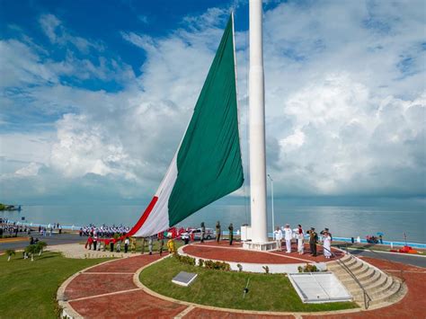 Izamiento De La Bandera Nacional Layda Sansores San Rom N