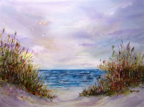 La Peinture De Paysage Archiv Peinture Plage Ammophile Dunes De