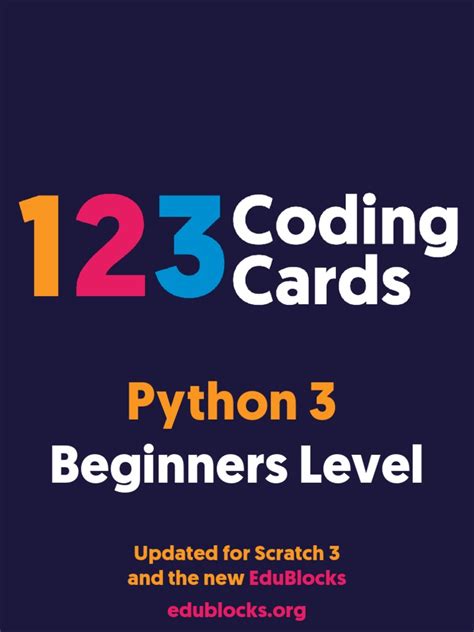 introduction to python scratch and edublocks a beginner s guide to getting started with coding