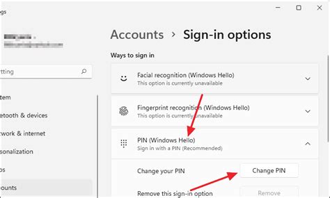 How To Change PIN Or Password In Windows 11