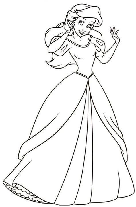 Ariel para Colorir e Imprimir Muito Fácil Colorir e Pintar