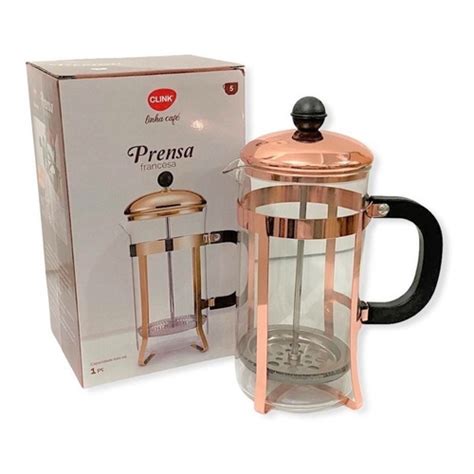 Cafeteira Prensa Francesa Vidro e Aço Inox 350 ml no Shoptime