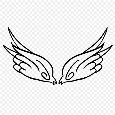 Wings Drawing Clipart Transparent PNG Hd Line Drawing Big Wings Wing
