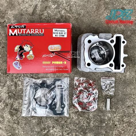 MUTARRU 59mm ENGINE BLOCK W FREE PISTON KIT SET For YAMAHA MIO I 125 M3