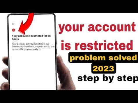 Your Account Is Restricted For 38 Hour Problem Solution How To Fix