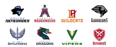 Xfl Reveal Their Team Names And Logos For Season