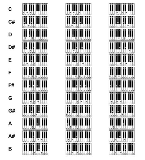 Como Formar Acordes Para Teclado Veja Os 24 Acordes Iniciais