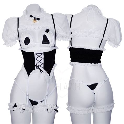 Anime Lingerie Maid Lingerie Bodysuit Lingerie Lingerie Set Anime