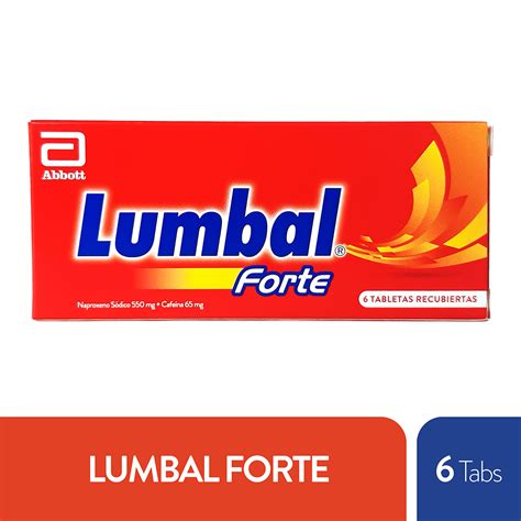 Droguería La Economía lumbal forte 550 65 mg caja x 6 tabletas