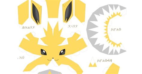 Eeveelutions Papercraft Imgur Rompecabezas Pinterest Pokémon Imprimíveis Gratuitos E